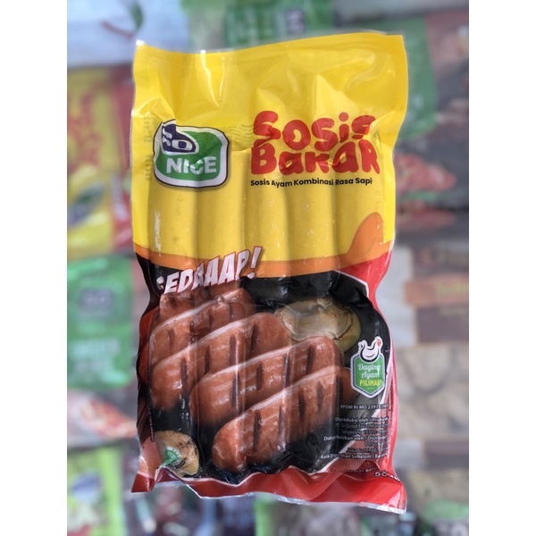 Jual So Nice Sosis Sapi Bakar Sedap isi 10 SoNice 500gr SEMARANG ...