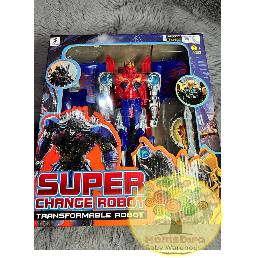Jual mainan anak transformers optimus prime super change robot | Shopee Indonesia