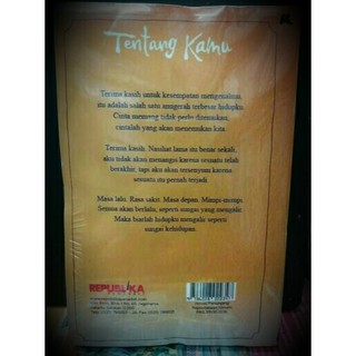 Jual Buku Novel Tentang Kamu - TERE LIYE | Shopee Indonesia