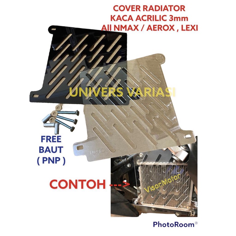 Jual TUTUP COVER RADIATOR KACA NMAX AEROX NEW OLD LEXI + BAUT PNP TEBAL ...