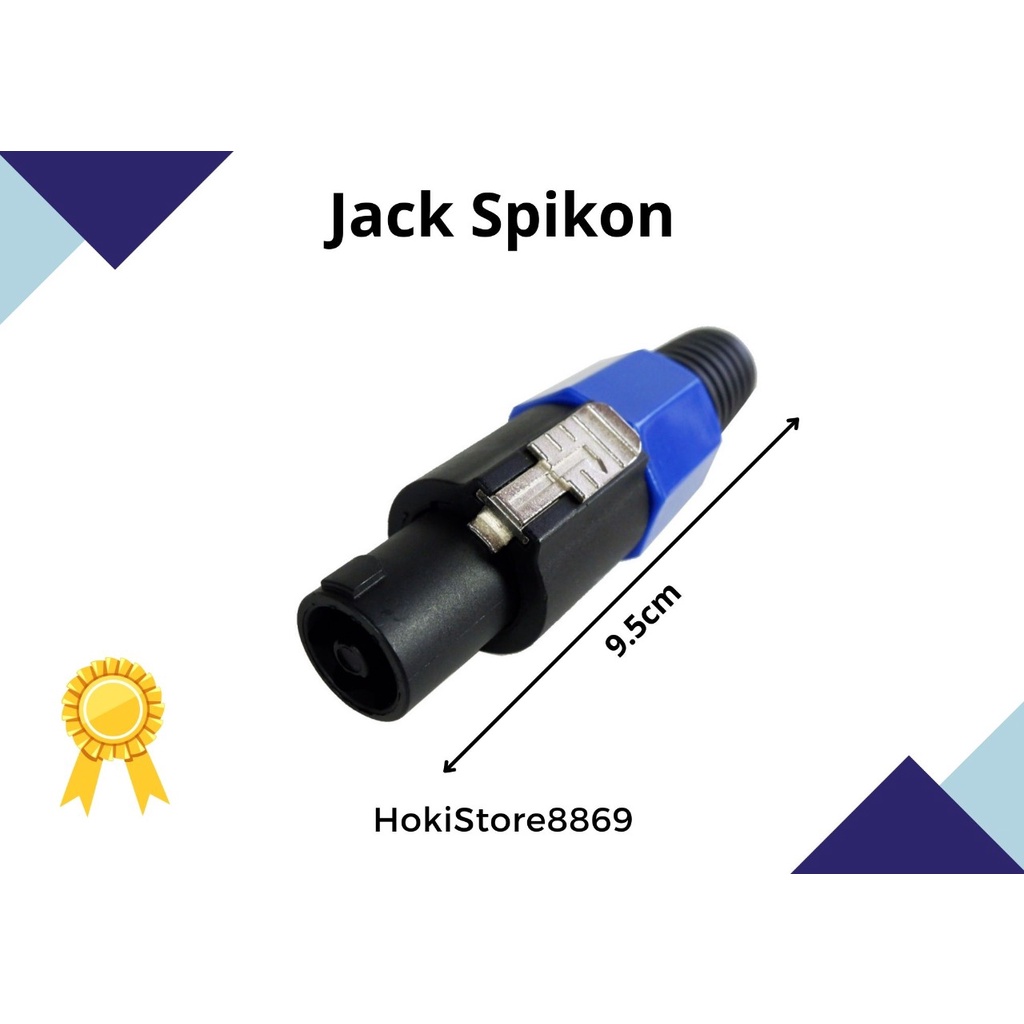 Jual Jack spicon speaker / Jek spikon speaker - Biru | Shopee Indonesia