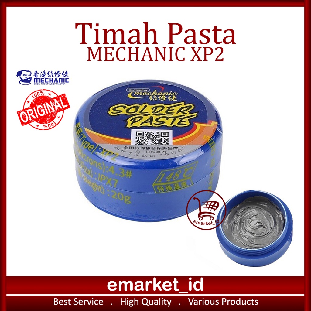 Jual Timah Pasta MECHANIC XP2 ORIGINAL / Solder Paste Cair 20g 148C ...