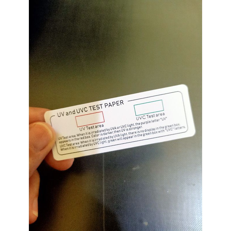 Jual UV and UVC test paper. Tes kadar dan jenis UV | Shopee Indonesia