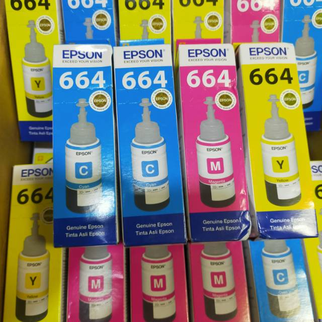 Jual TINTA EPSON 664 ORIGINAL (colour) | Shopee Indonesia