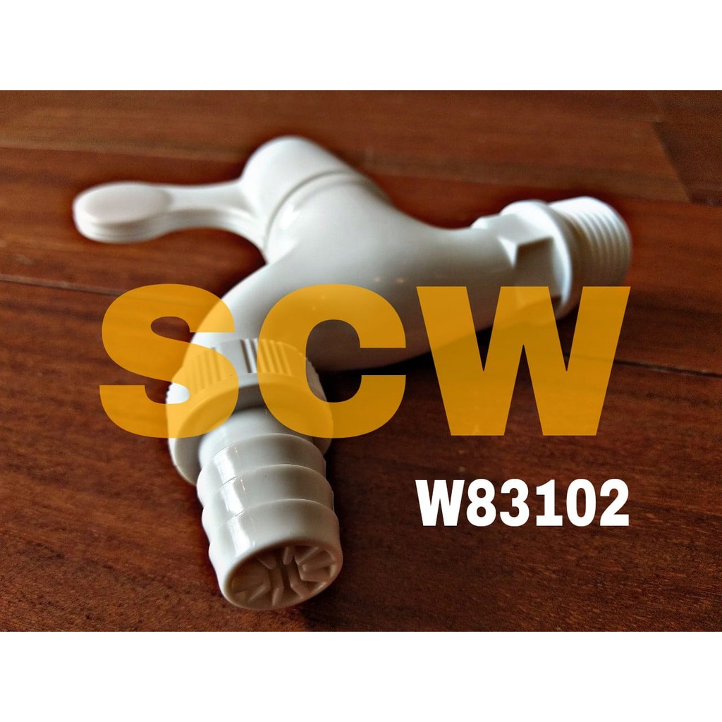 Jual Keran Taman PVC Lesso 1/2" inch W83102 DN15 Stop Kran Tembok Keran PVC Plastik | Shopee ...