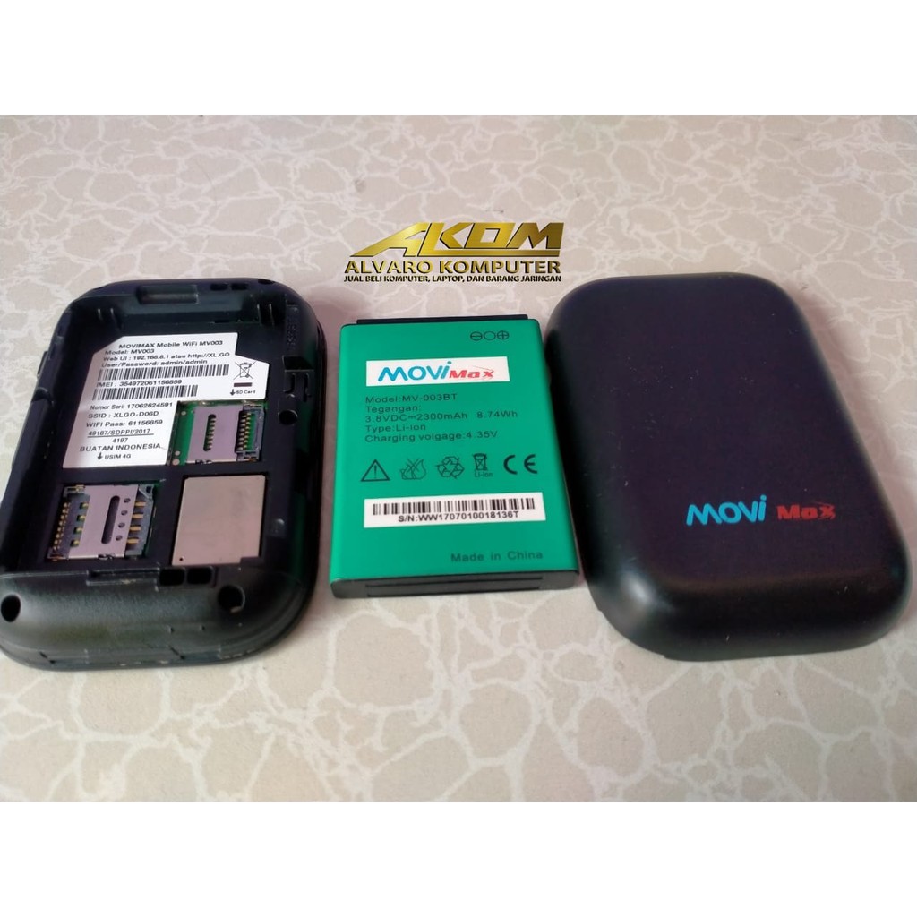 Jual modem mifi xl go mv003 movimax second unlock 4G | Shopee Indonesia