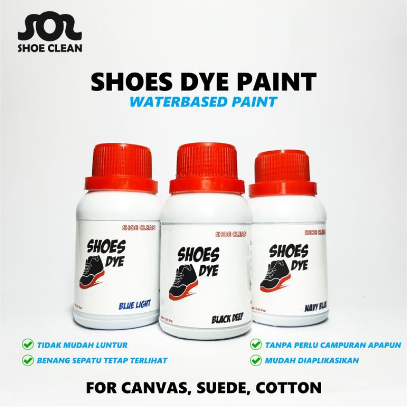 Jual Cat Sepatu Canvas Suede Nubuck 100ml | Cat Sepatu Waterbased Anti ...