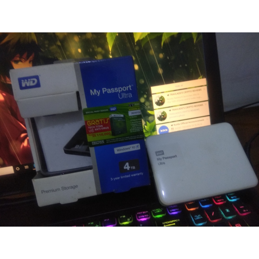 Jual Hardisk Eksternal WD White 4TB Full isi | Shopee Indonesia