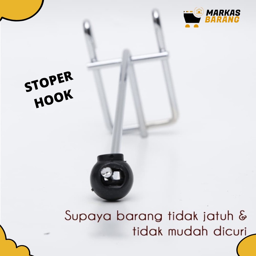 Jual Stopper Hook/Penahan Gantungan Aksesoris/Penahan Pengait | Shopee Indonesia