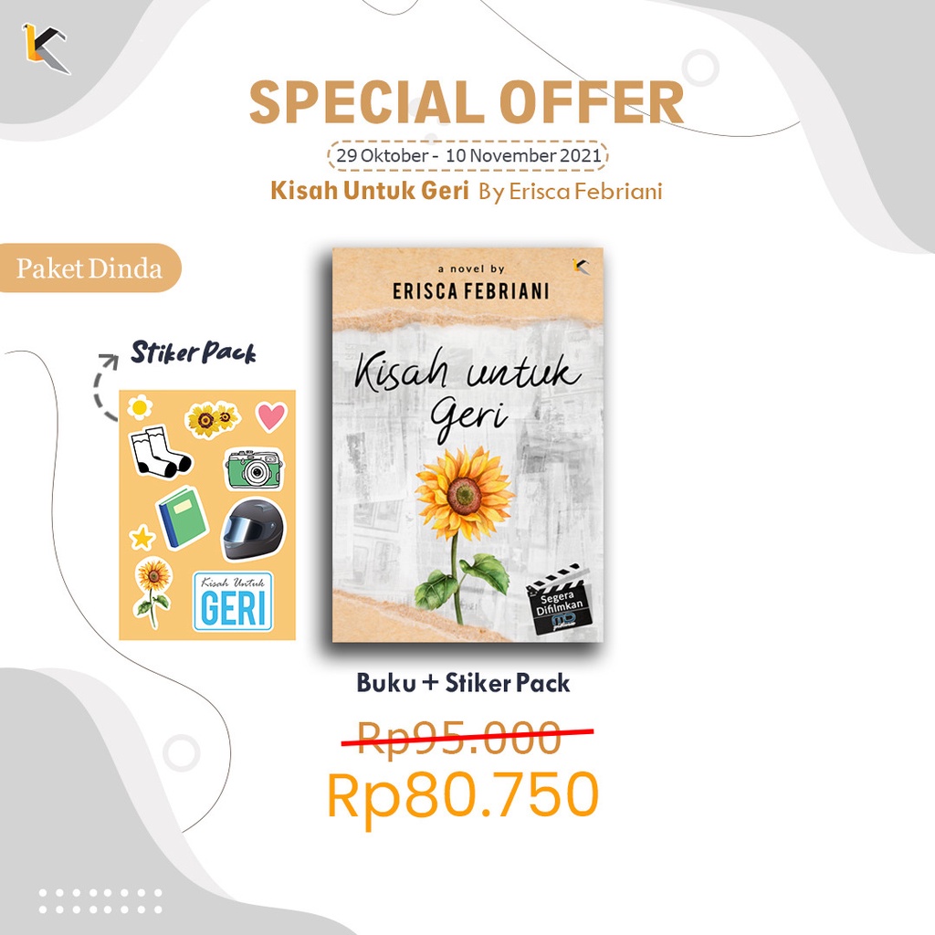 Download EDISI KHUSUS NOVEL KISAH UNTUK GERI karya ERISCA FEBRIANI ...
