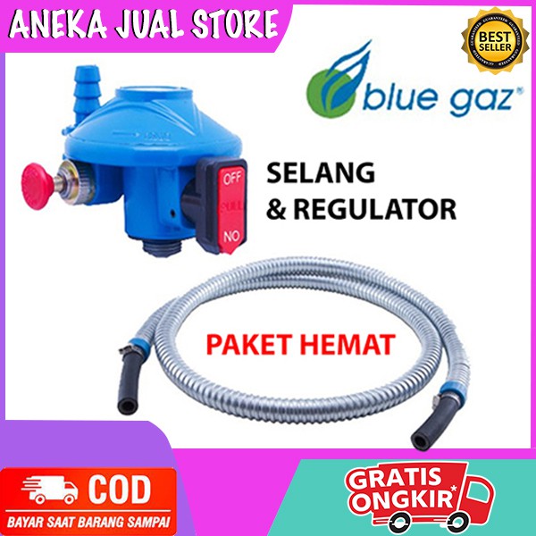 Jual Blue Gaz Original Paket Hemat Selang Dan Regulator Blue Gaz ...