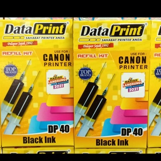Jual TINTA DATA PRINT DP 40 BLACK / TINTA SUNTIK CANON HITAM | Shopee ...