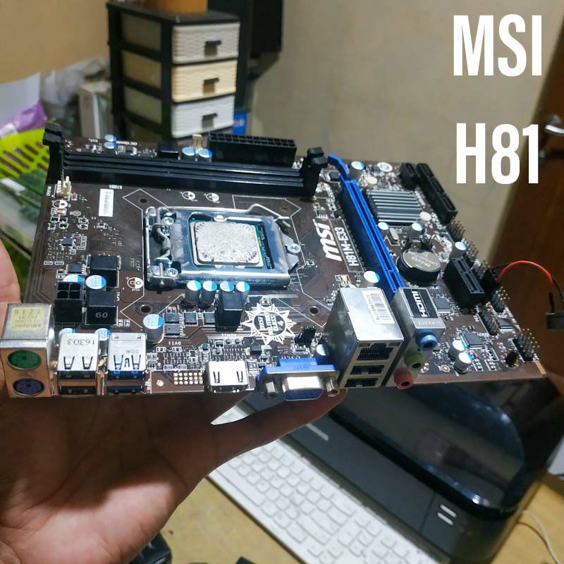 Jual msi H81 H81M intel 1150 motherboard mainboard ddr3 | Shopee Indonesia
