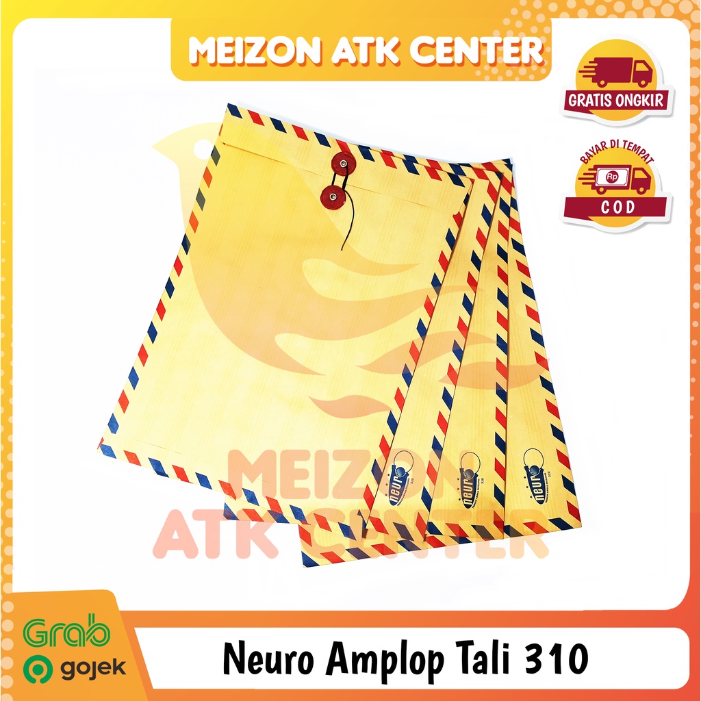 Jual NEURO Amplop Coklat - MAP Tali 310 - AMPLOP TALI FOLIO - 23,5 x 34 ...