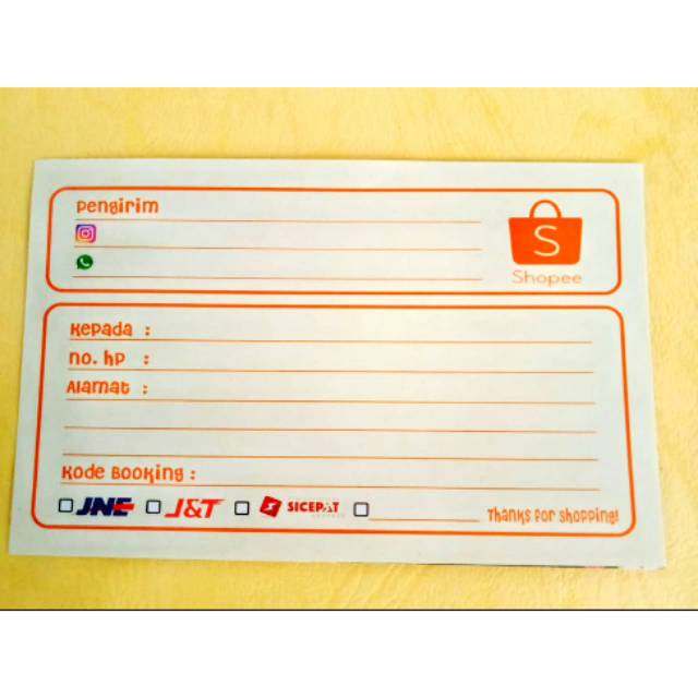 Jual STIKER PENGIRIMAN /STIKER PENGIRIMAN KHUSUS SHOPEE | Shopee Indonesia