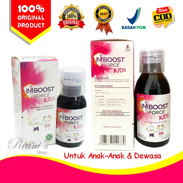 Jual Imboost Force Sirup 60 dan 120 ml Original For Kids Juga Dewasa ...