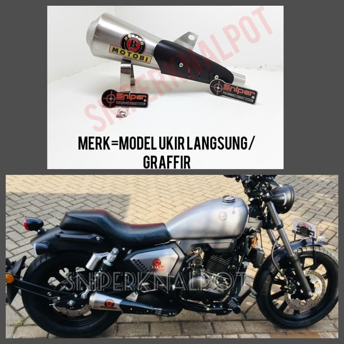 Jual Knalpot Benelli Motobi 200 evo custom Indonesia|Shopee Indonesia