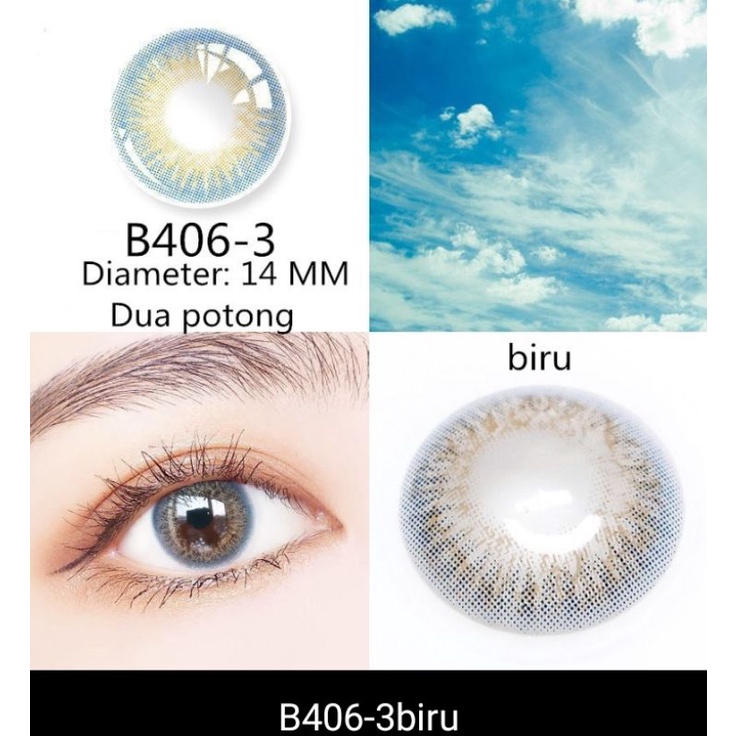 Jual Soflen warna biru ( Lensa kontak berwarna ) | Shopee Indonesia