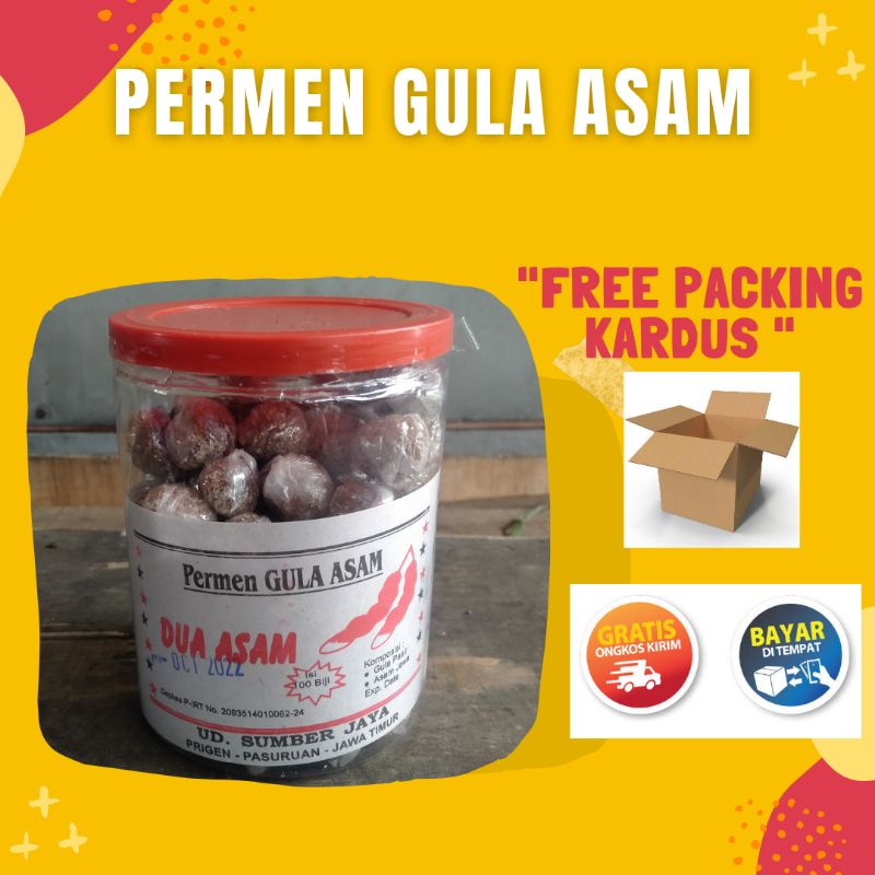 Jual PERMEN ASEM JAWA (gula asem) isi 100 biji PERMEN ENAK / TANPA ...