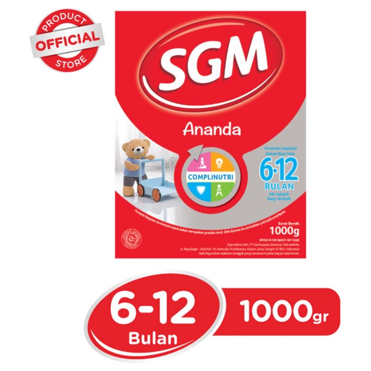 Jual SGM Ananda 6-12 bulan 1000g | Shopee Indonesia