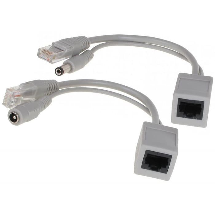 Jual Kabel POE Splitter Injector CCTV Network compatible IP Camera POE ...