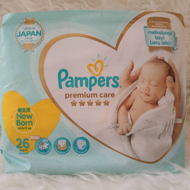 Jual Pampers Premium Care New Born Nb 26 Nb26 popok diapers Indonesia|Shopee Indonesia