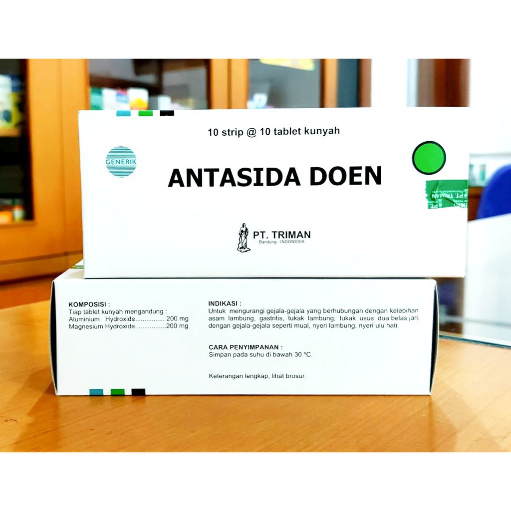 Jual Antasida Antacida Doen per Box 100 Tablet | Shopee Indonesia