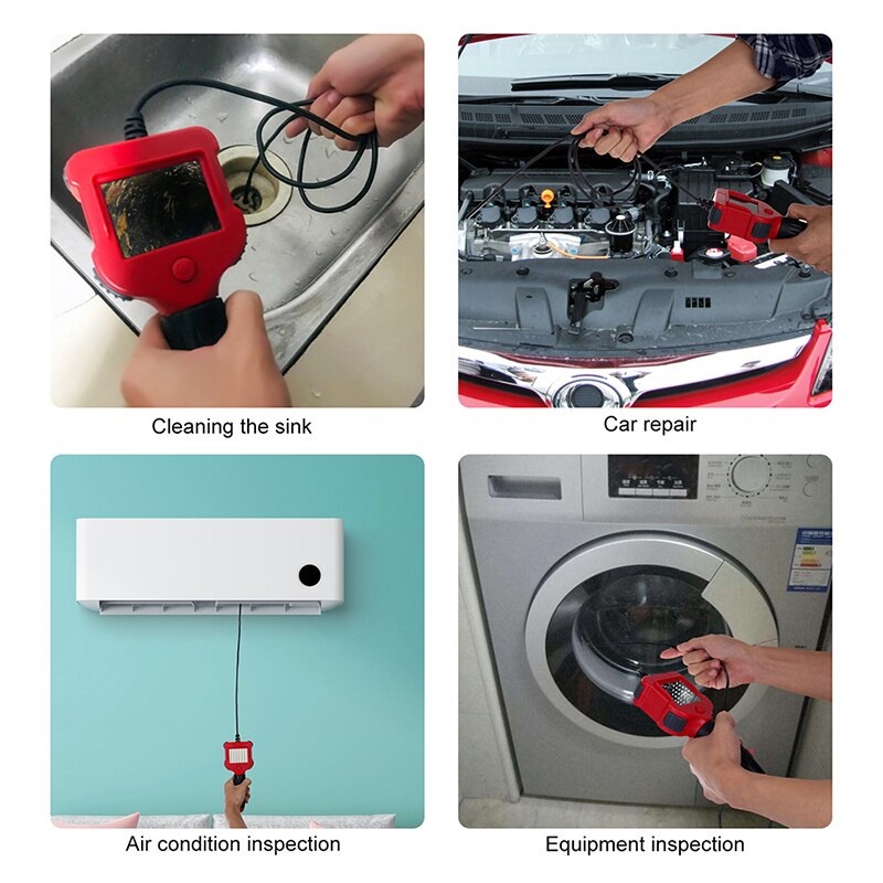 Jual Multifungsi LCD Kamera Inspeksi Endoskopi Portabel Kabel Panjang ...