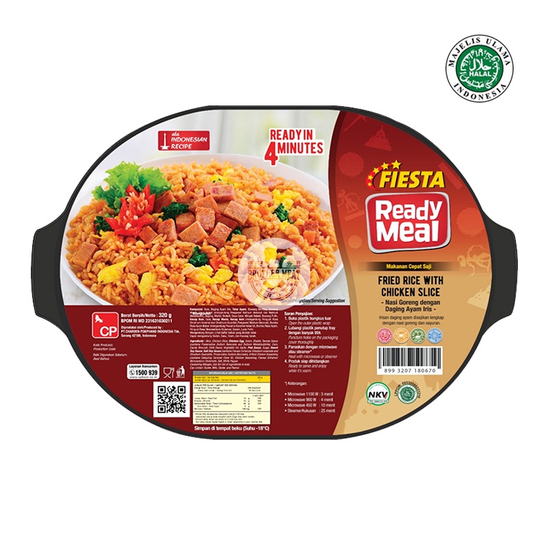 Jual FIESTA Ready Meal Fried Rice With Chicken Slice 320gr Indonesia ...
