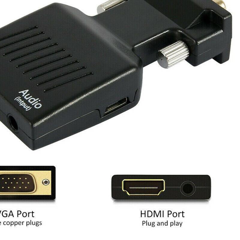 Jual VGA TO HDTV CONVERTER ADAPTER.G/ VGA TO HDmi (G) | Shopee Indonesia