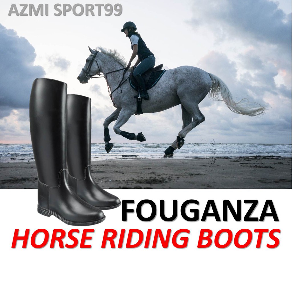 Jual Fouganza Boots Sepatu Berkuda Dewasa Olahraga Berkuda - Schooling ...