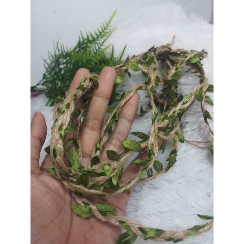 Jual Tali Rami pita daun untuk rustic mahar frame hadiah unik satu ...
