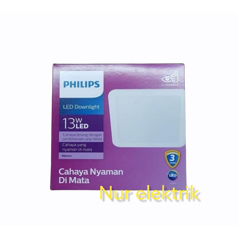 Jual ampu Downlight LED Philips 13w kotak meson 59465 13watt 13 watt w d125 GANTI MARCASITE 12W ...