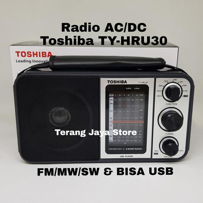 Jual Radio Listrik Toshiba 8 bands TY-HRU30 Radio USB Player (100% ASLI ...