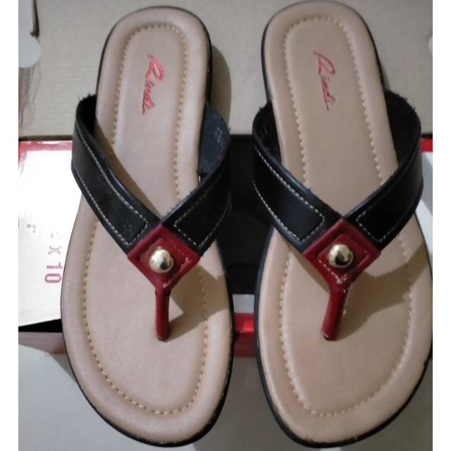 Jual Sandal Rindi GR 18 Black Maron | Shopee Indonesia