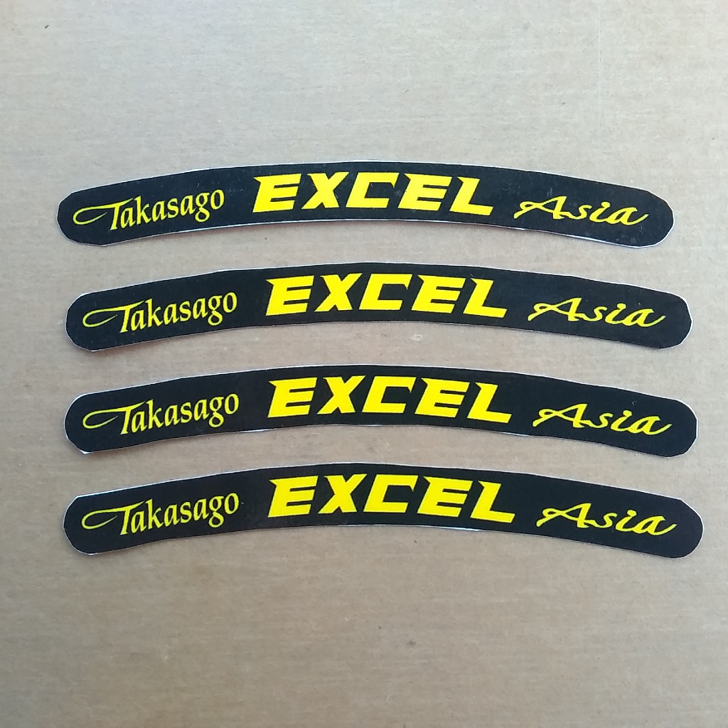 Jual stiker sticker lis velg takasago excel asia isi 4 pcs Indonesia ...