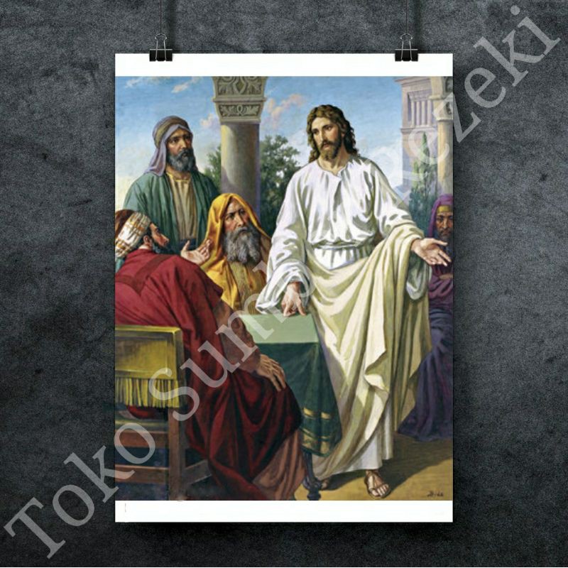 Jual Poster Dinding Yesus Murid Tuhan Kristus Jesus Canvas Paper A4 ...