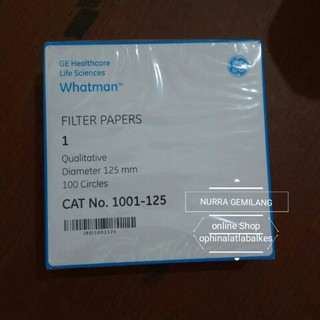 Jual Kertas Saring Whatman No. 1 Diameter 125 mm 125mm Ecer Indonesia ...