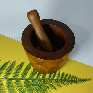 Jual LUMPANG ALU KAYU JATI | ULEKAN KAYU JATI | TUMBUKAN BUMBU | ULEKAN ...
