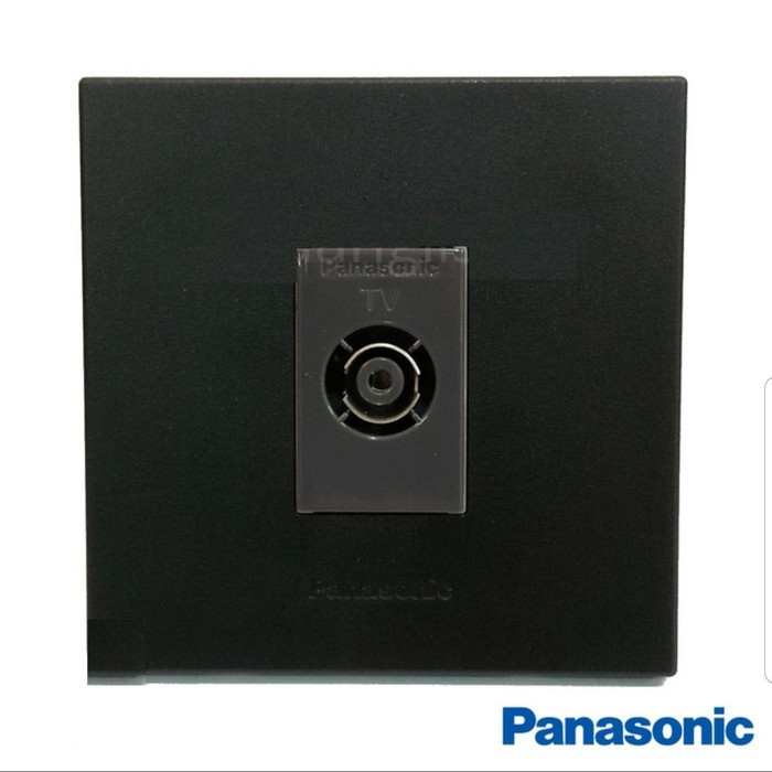 Jual Panasonic Stop TV Black Matte / Colokan Anten Hitam Panasonic ...