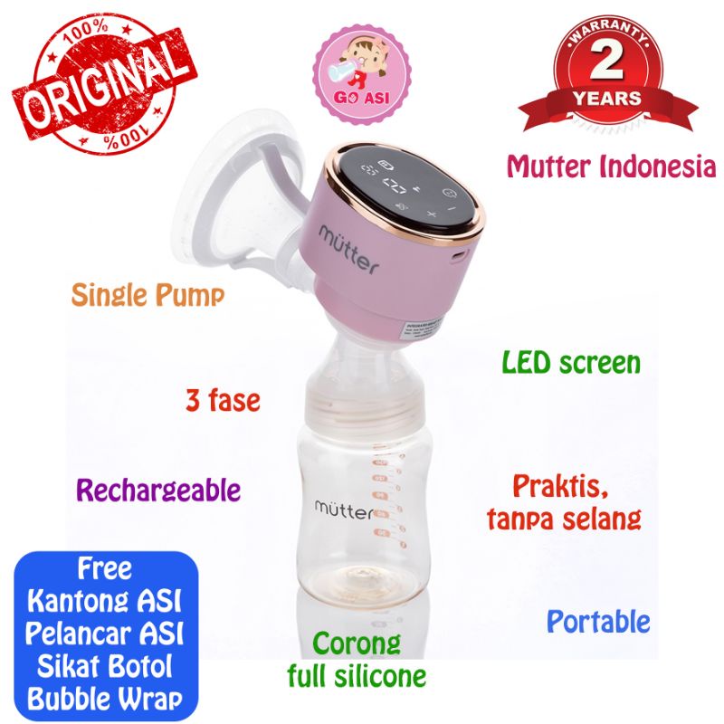 Jual Pompa ASI Mutter Topaz Elektrik Single Portable Breast Pump ...