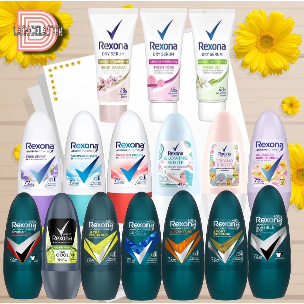 Jual REXONA Deodorant Roll On 45ml / Rexona Deodorant Roll on Free ...