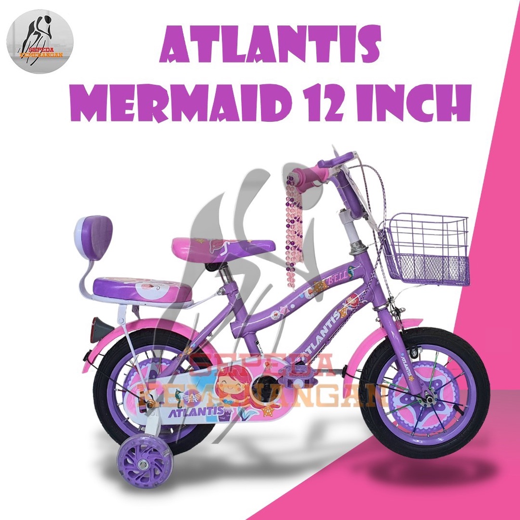 Jual SEPEDA ANAK MINI ATLANTIS BELL MERMAID UKURAN 12 INCH | Shopee ...