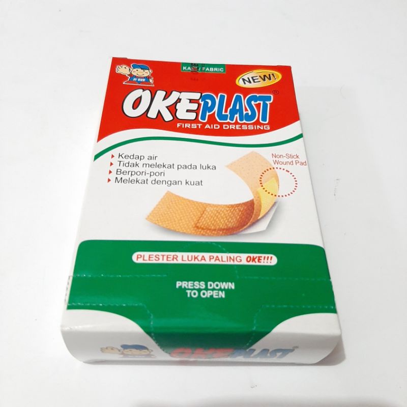 Jual OKEPLAST OKE PLAST PLASTER LUKA JATUH BARET 1 PACK | Shopee Indonesia