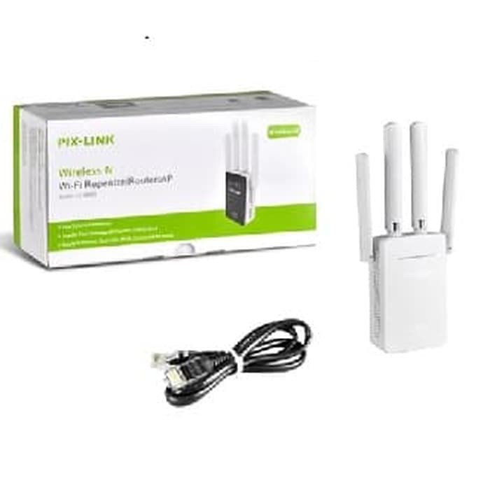 Jual PIX-LINK LV-WR09 WiFi Range Extender 4 Antenna Indonesia|Shopee Indonesia