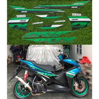 Jual STRIPING STICKER AEROX NVX 155 MALAYSIA TRANSPARAN GREEN CONCEPT ...
