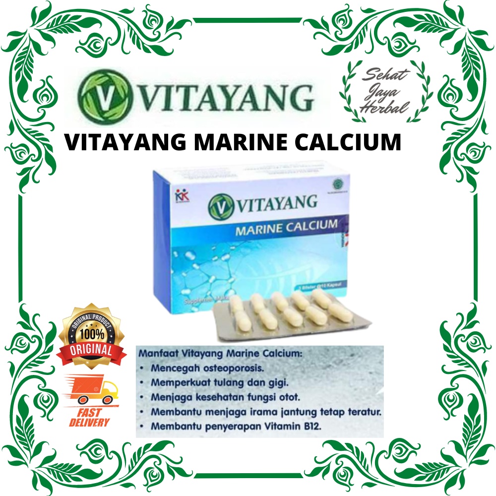 Jual Vitayang Marine Calcium Vitamin D Padatkan Tulang Cegah ...