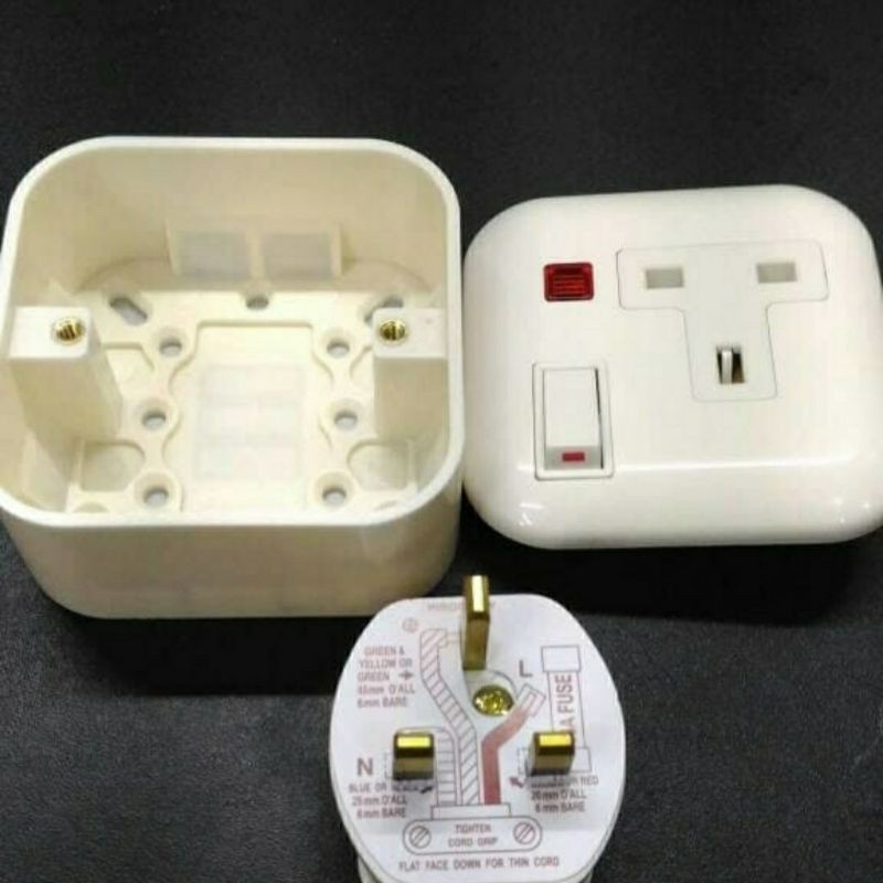 Jual Panasonic Stop Kontak AC dengan Steker dan Kotak Outbow - WBJ ...