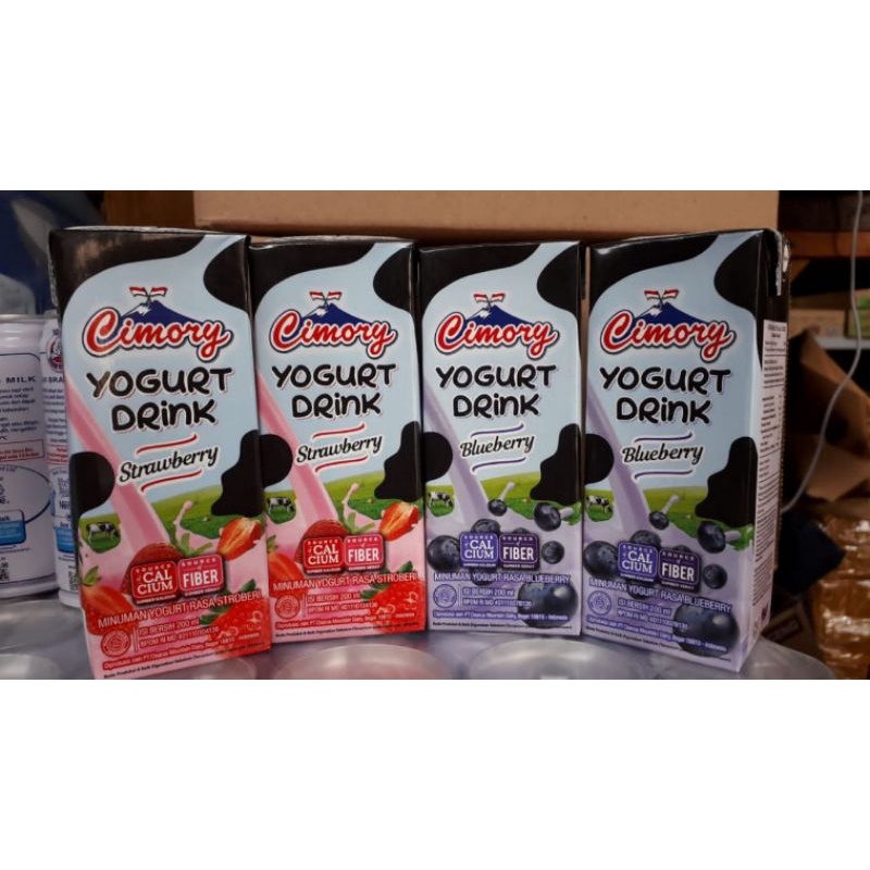 Jual Cimory Yogurt Drink 200ml rasa strawberry dan blueberry Indonesia|Shopee Indonesia