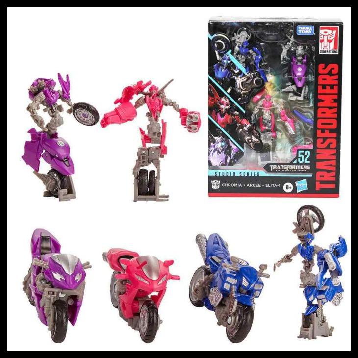 Jual Transformers Studio Series 52 Chromia, Arcee & Elita-1 | Shopee ...